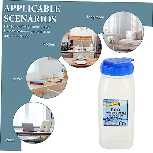 HOMSFOU Korean Style Cold Water Jug Clear Plastic Pitcher Glass Water Bottle Lemon Pitcher Plastic Water with Lid Orange Juice Beverage Pp Adorable Plastic Kettle Wattle Jug Milk Bottle