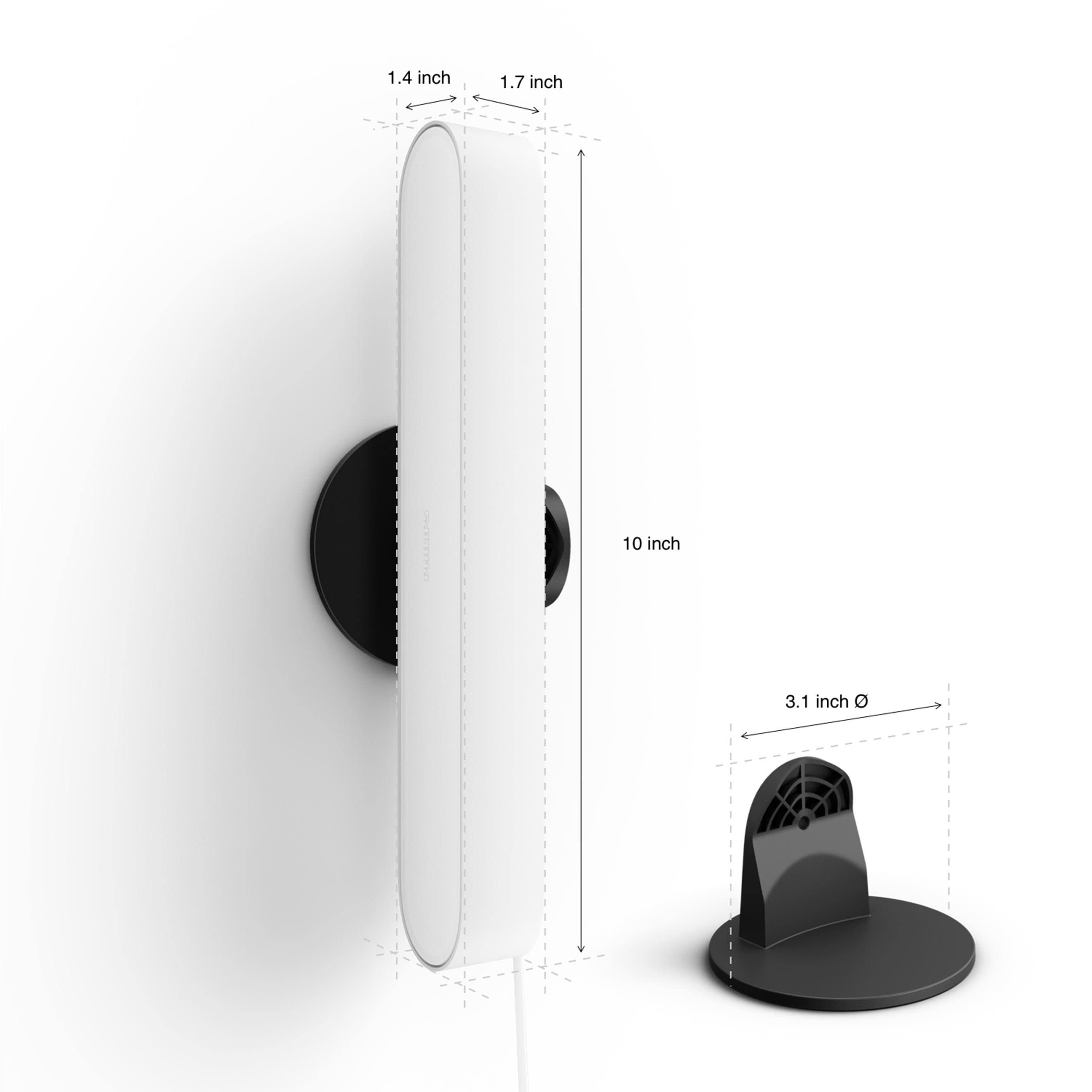 Philips Hue Smart Play Light Bar Extension, White - White & Color Ambiance LED Color-Changing Light - 1 Pack - Requires Bridge and Hue Play Light Bar Base Kit - Control with App or Voice Assistant
