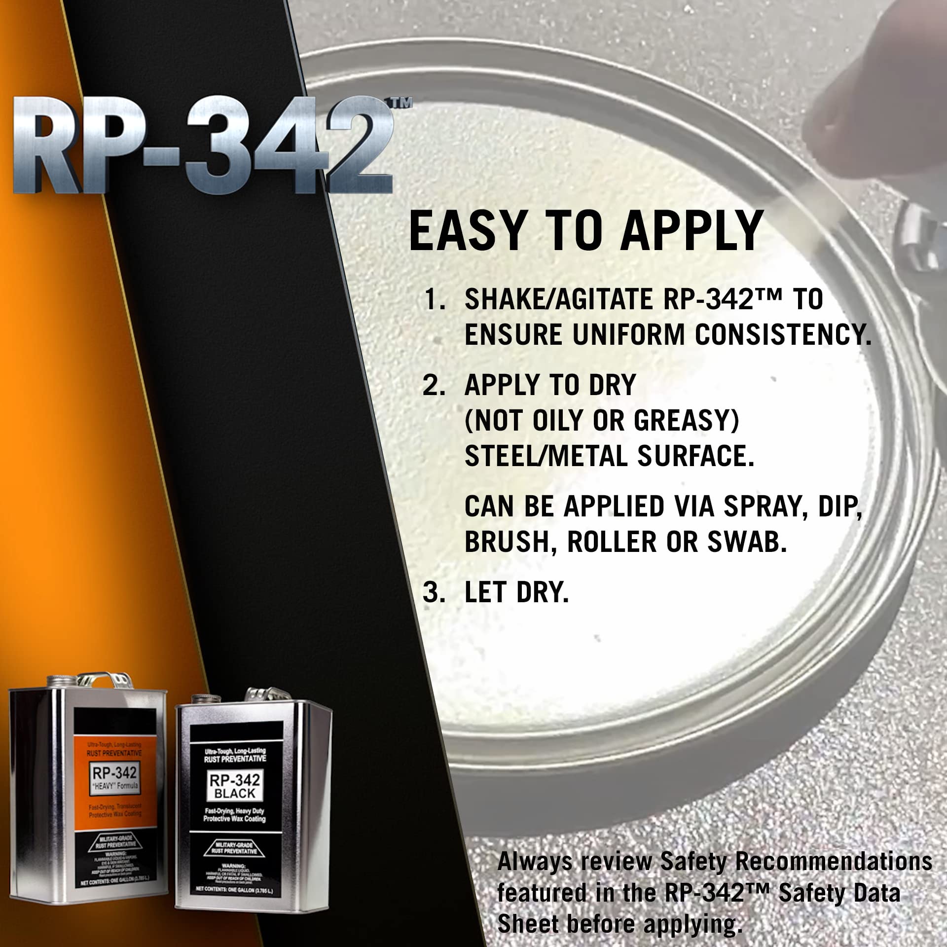 Cosmoline RP-342 "Heavy" Rust Preventative Spray (Military-Grade) 3-Cans