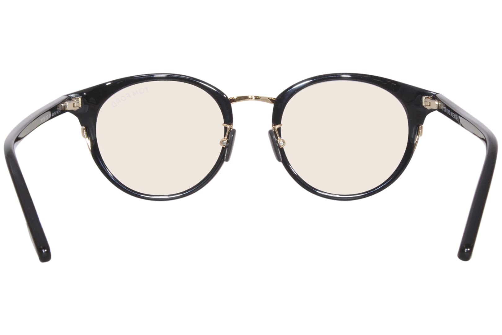 Eyeglasses Tom Ford FT 5784 -D-B Asian fit 001 Shiny Black,"t" Logo/Blue Bloc