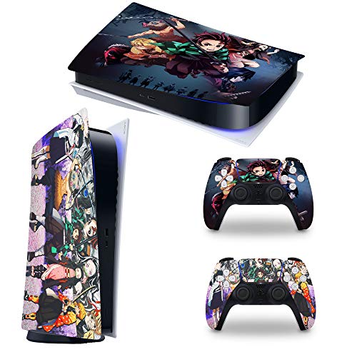 Devil Hunter PS5 Standard Edition Console and Controller 5 Controller Skin Set - PlayStation 5 Vinyl