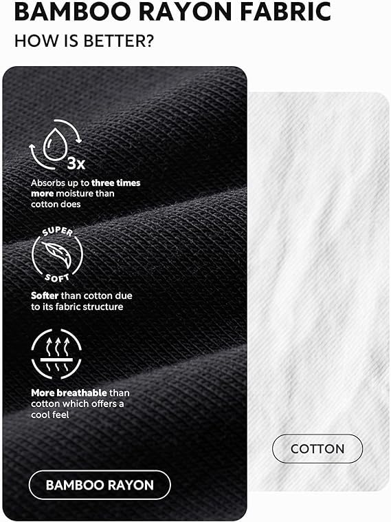 DAVID ARCHY Mens Trunks Underwear Soft Breathable Rayon Made from Bamboo Trunk No Fly Pouch 4-Pack L 2.5''