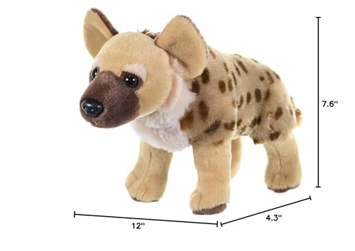 Wild Republic Hyena Stuffed Animal, Plush Toy, Gifts for Kids, Cuddlekins 12", Multicolor (12240)