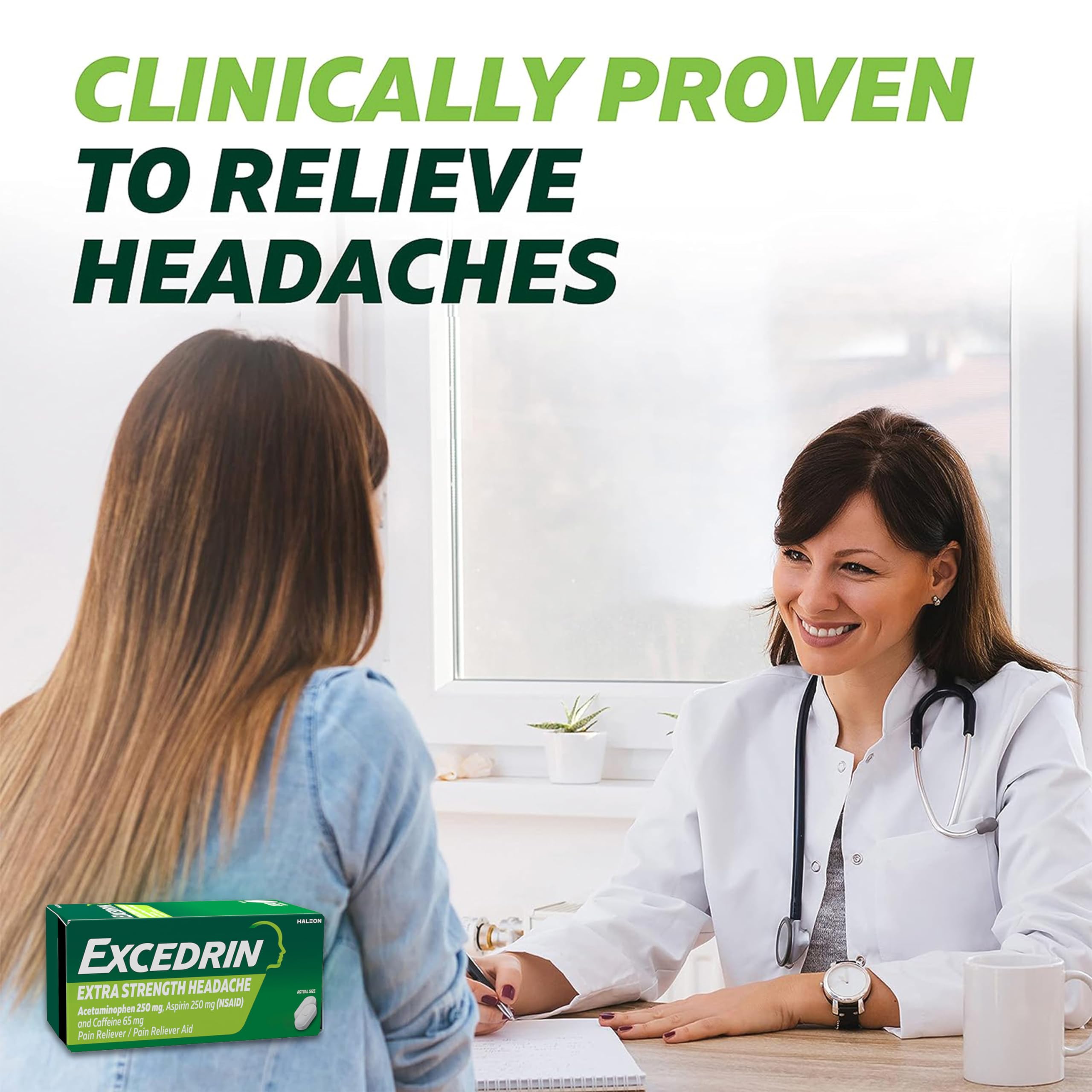 Excedrin Extra Strength Pain Relief Caplets β Headache Relief β 100 Count