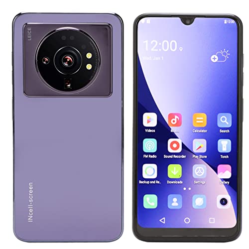 Heayzoki 6.3in Smartphone WiFi for Android 12.0 4GB RAM 64GB ROM MT6889 Octa Core 7000 Mah 8MP Front 16MP Rear Camera(US)