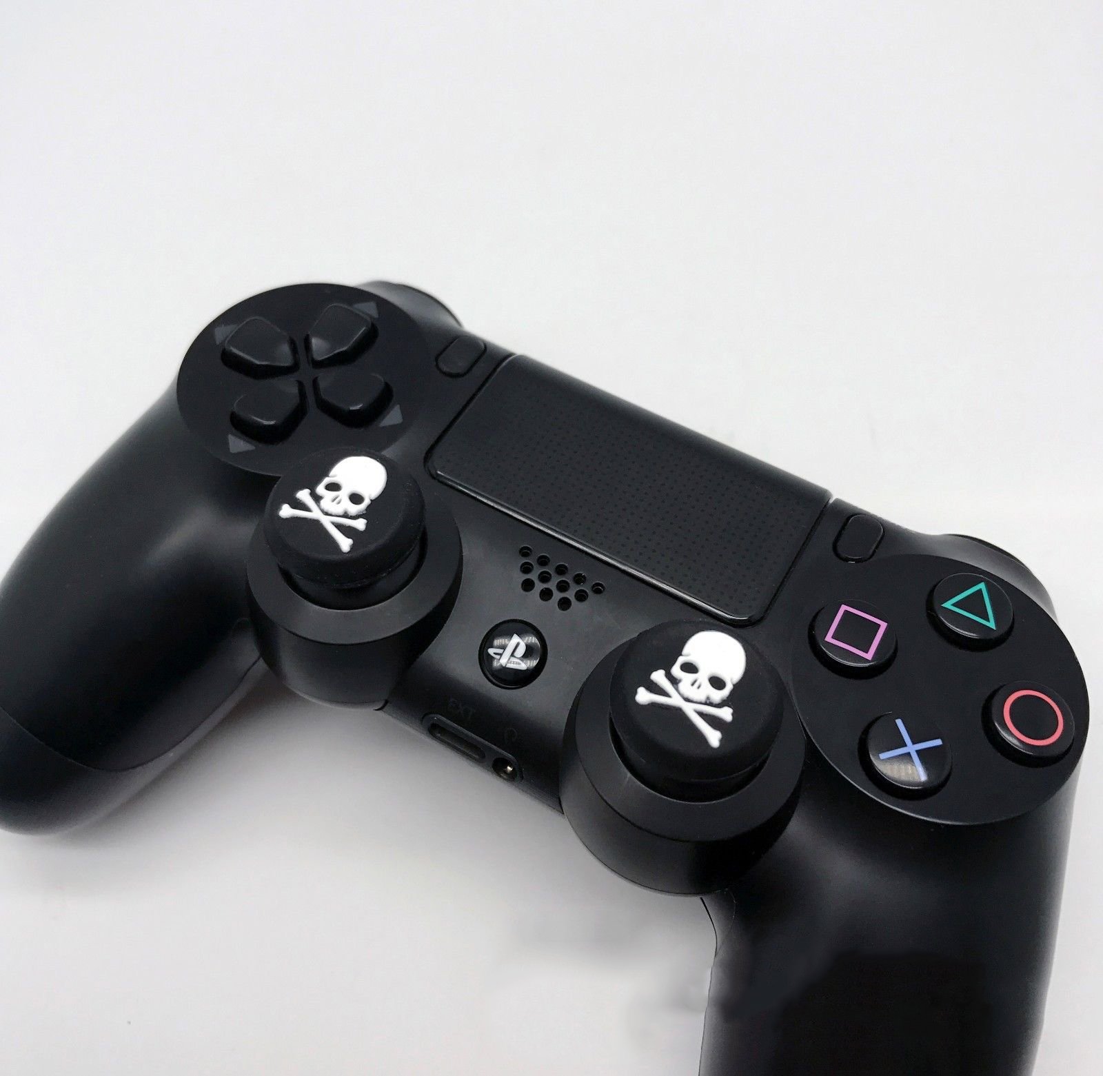 Thumbstick Thumb Grip Stick Silicone Cap Cover Joystick Grips for PS4 PS3 PS2 PS4 Pro Slim Xbox One Xbox One Slim Xbox One Elite Xbox 360 Controller White Skull Color