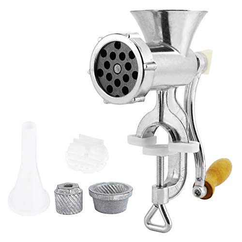 Meat Grinder, Mincer, Durable Aluminum Alloy LaborSaving Handle for Grinding Pork, Beef, Lamb, Chicken Restaurant Kitchen Tool Home
