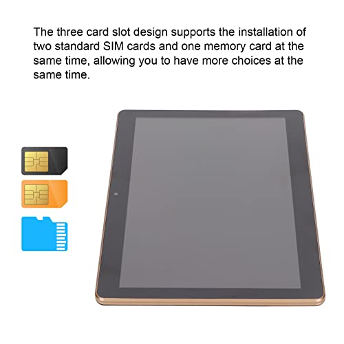 Heayzoki for Android 9.0 HD Tablet,4G Dual Card Dual Standby Calling Tablet,MT6753 Octa Core CPU,RAM 4GB ROM 64GB Tablet,2 Million PX Front Camera, 5 Million PX Rear Camera((US Plug))