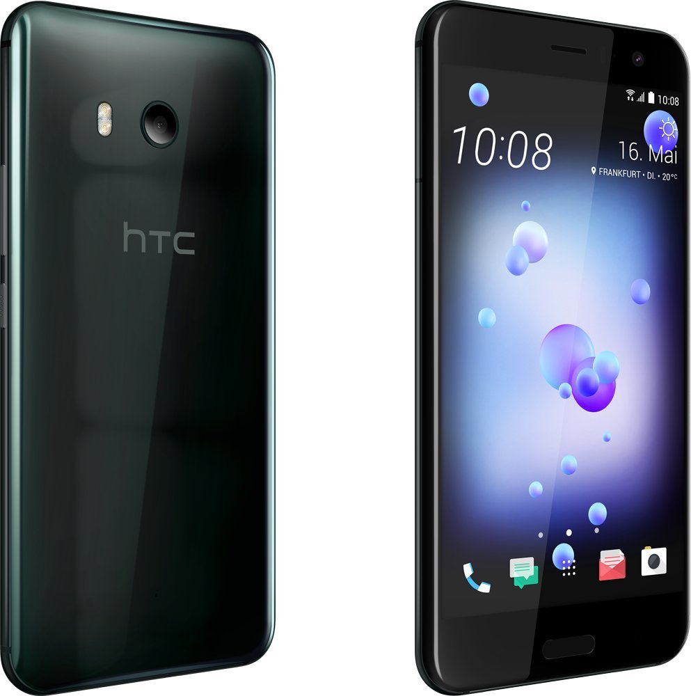 HTC U11 Dual-SIM 64GB (GSM Only, No CDMA) Factory Unlocked 4G/LTE Smartphone (Brilliant Black) - International Version