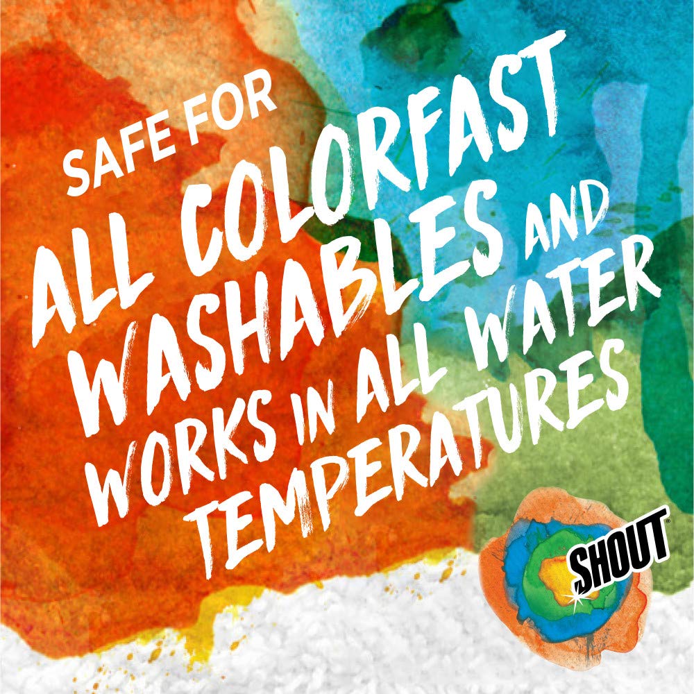 Shout Advanced Stain Remover Brush, Ultra Concentrated Gel with Built-in Scrubber Brush for Deep Set-In Stains, 8.7 Oz