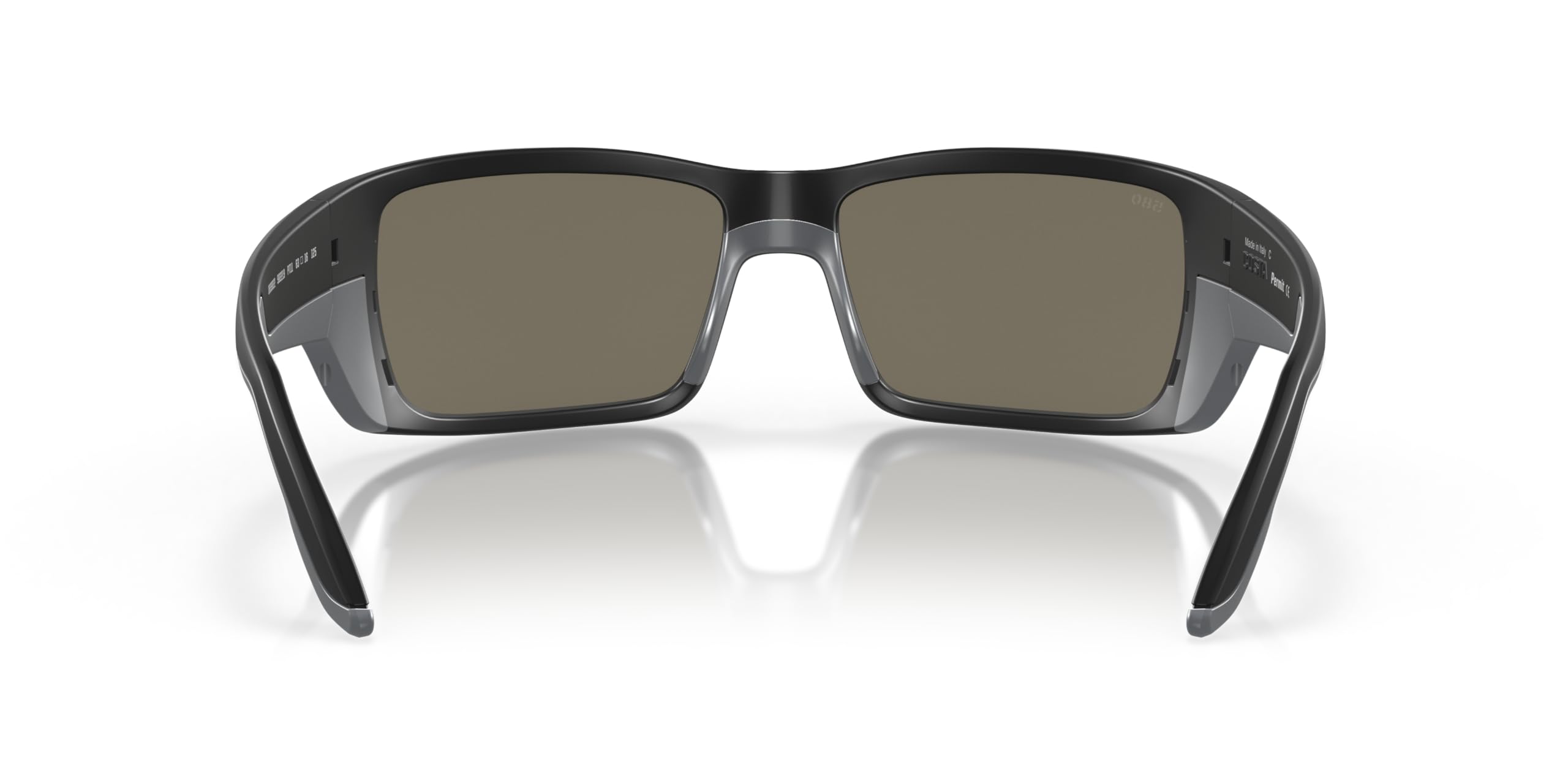 Costa Del Mar Man Sunglasses Matte Black Frame - Blue Mirror Lenses - 63MM