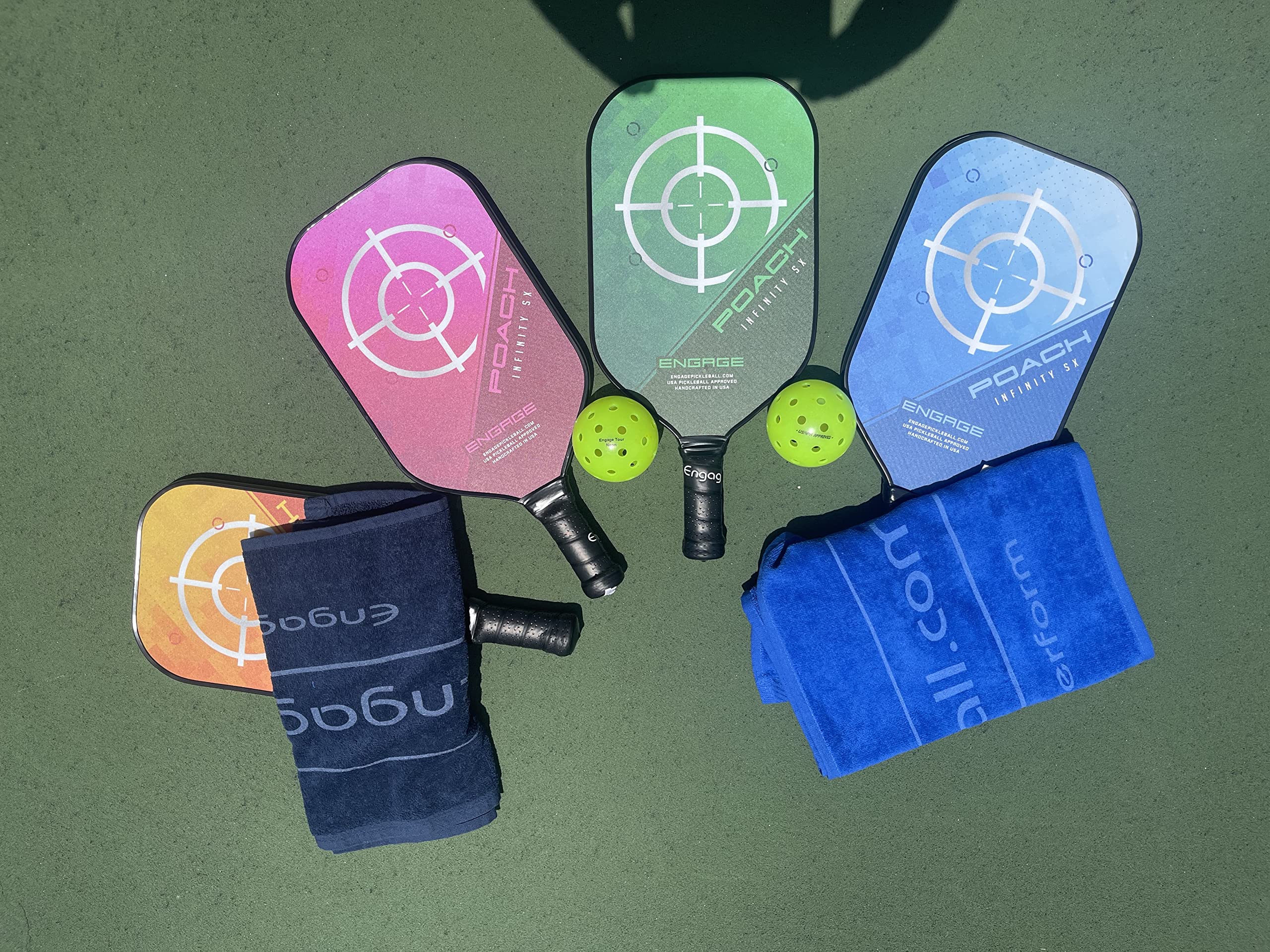 Engage Pickleball Poach Infinity EX Pickleball Paddle - Pickleball Paddles with Black Polymer Core - USAPA Approved Pickleball Paddles - Pickleball Rackets for Adults