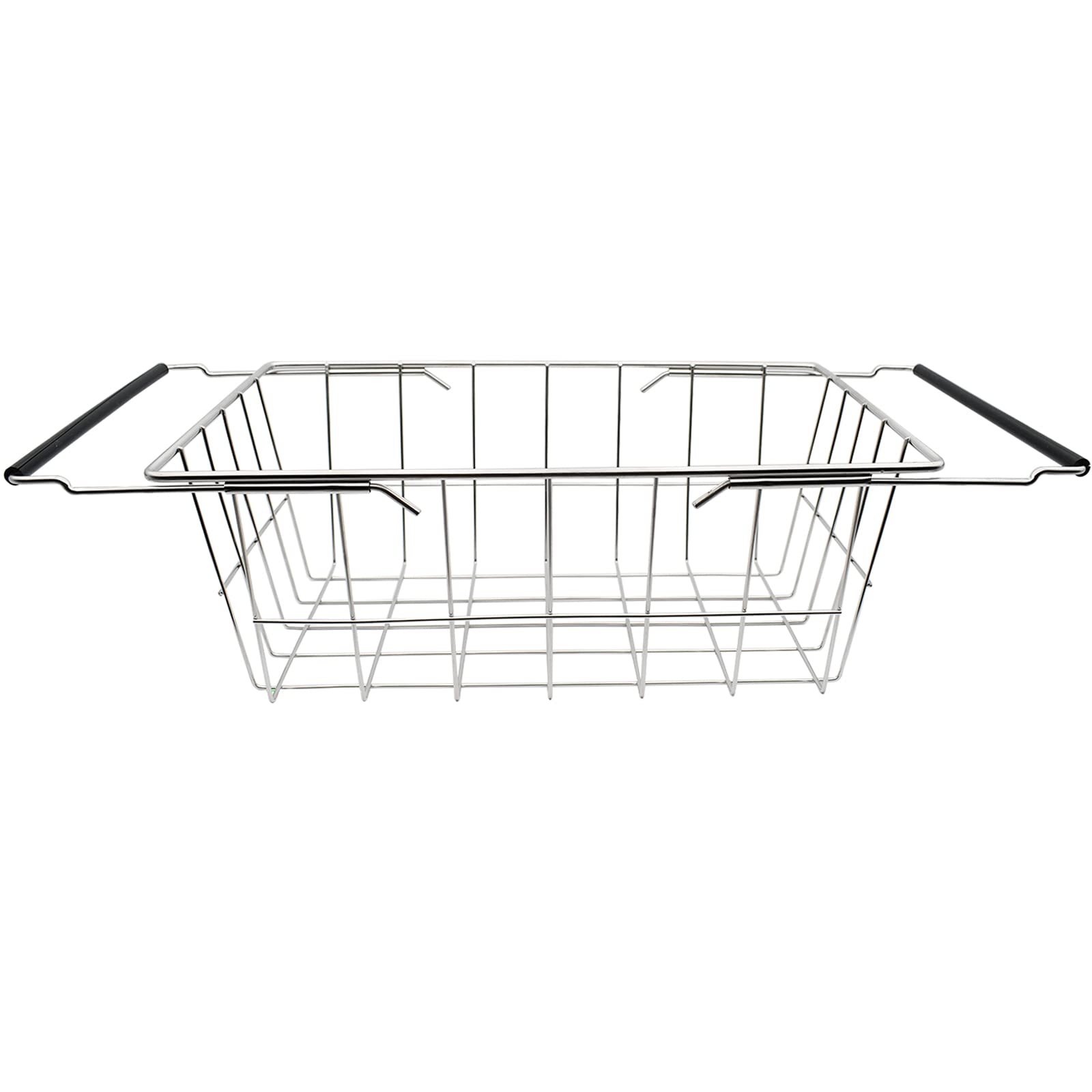 Expandable Chest Freezer Organizer Bin Deep Freezer Wire Basket Storage, Adjustable Freezer Shelf Cabinet Shelf Organizer 16.7"-24.8"