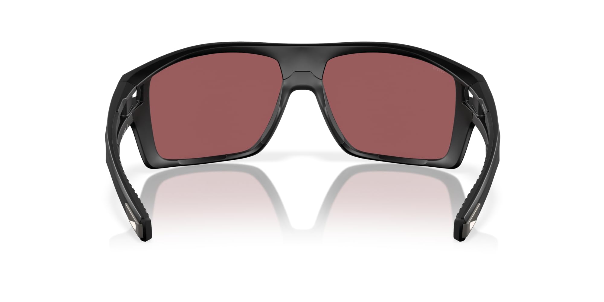 Costa Del Mar Mens Diego Rectangular Sunglasses, Matte USA Grey/Blue Mirrored Polarized-580G, 62 mm