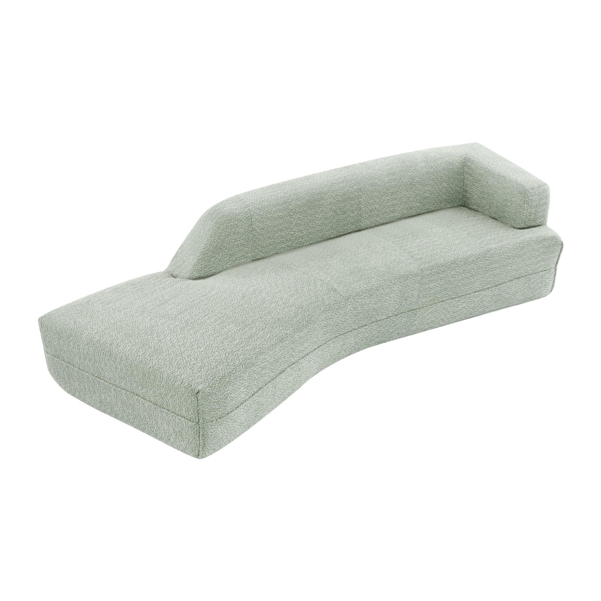 P PURLOVE Modern Sofa Couch,Curved Lounge Indoor Sofa Couch,4 Seat Long Sofa Sectional Couch for Living Room,Aparment,Beige