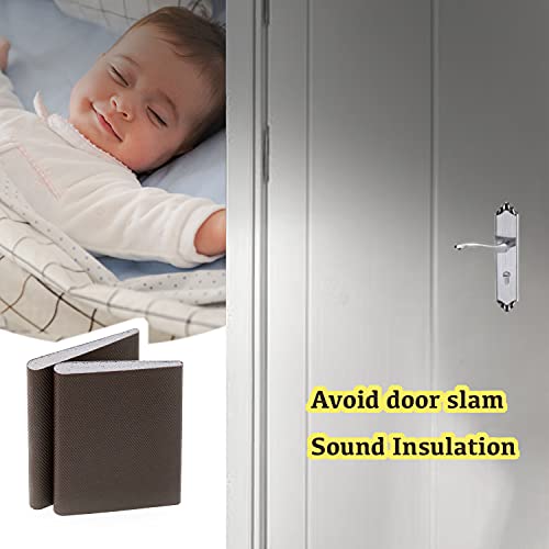 Door Corner Seal Exterior Door Frame Seal Wedge Draft Stopper with Adhesive 4 Pack, Black