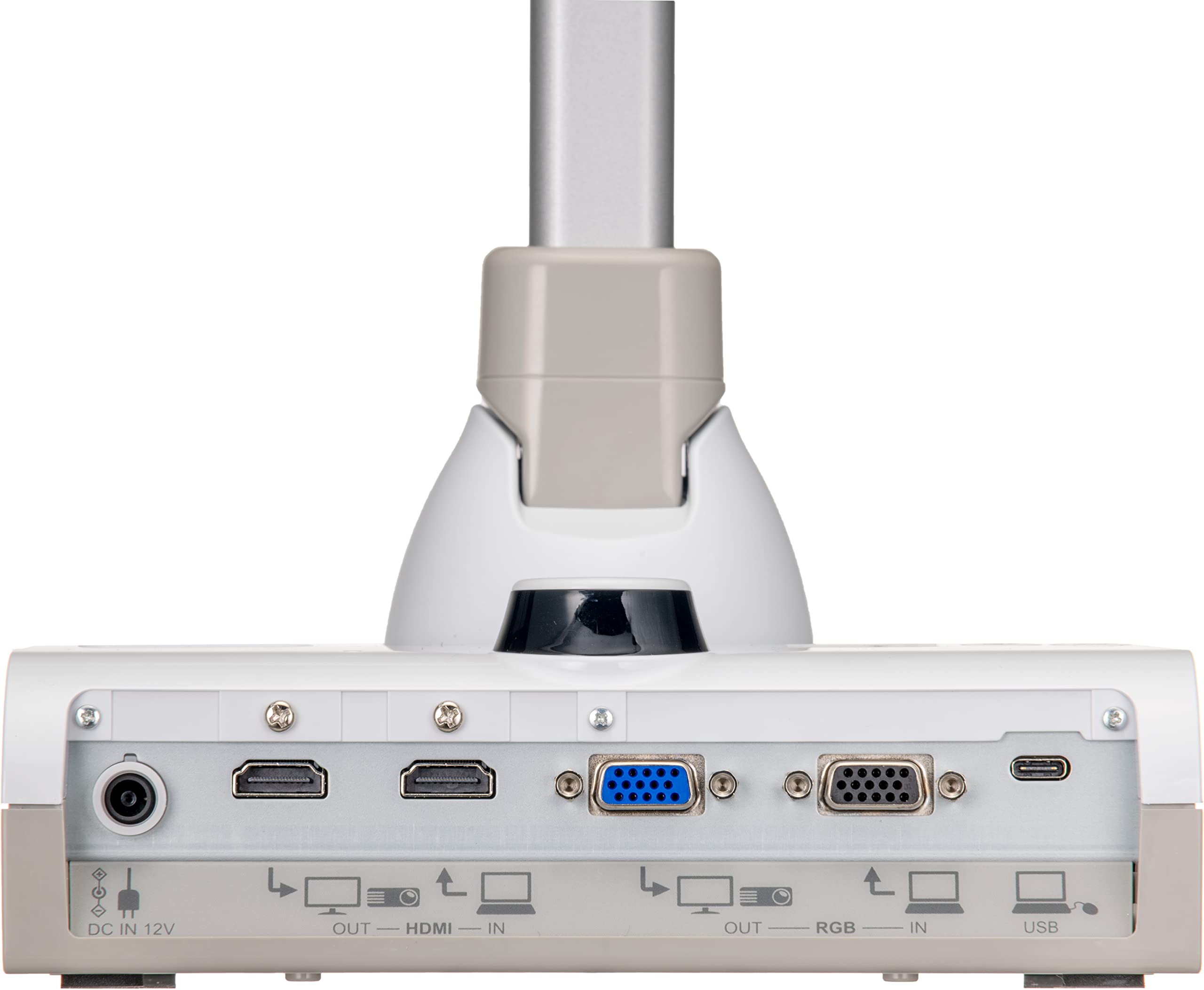 Elmo 1380 Model TT-12G Interactive Document Camera, 4K Ultra HD, 12MP 1/2.3" Image Sensor, 12x Optical Zoom, 16x Digital Zoom, Built-in SD Card Slot, Multiple Outputs, Replaced 1378 Model TT-12F