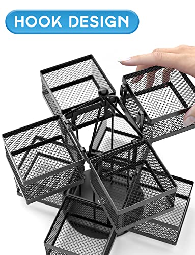 Tea Bag Organizer, Tea Bag Storage Holder Spinning Carousel 96 Teabags Container, Lazy Susan Coffee Creamer Sweetener Tea Caddy for Kitchen Counter Cabinet Pantry Shelf Organizer