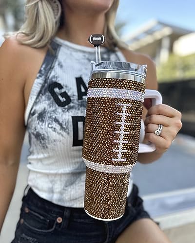 Live Love Gameday® Crystal Football Blinged Out 40 Oz. Tumbler