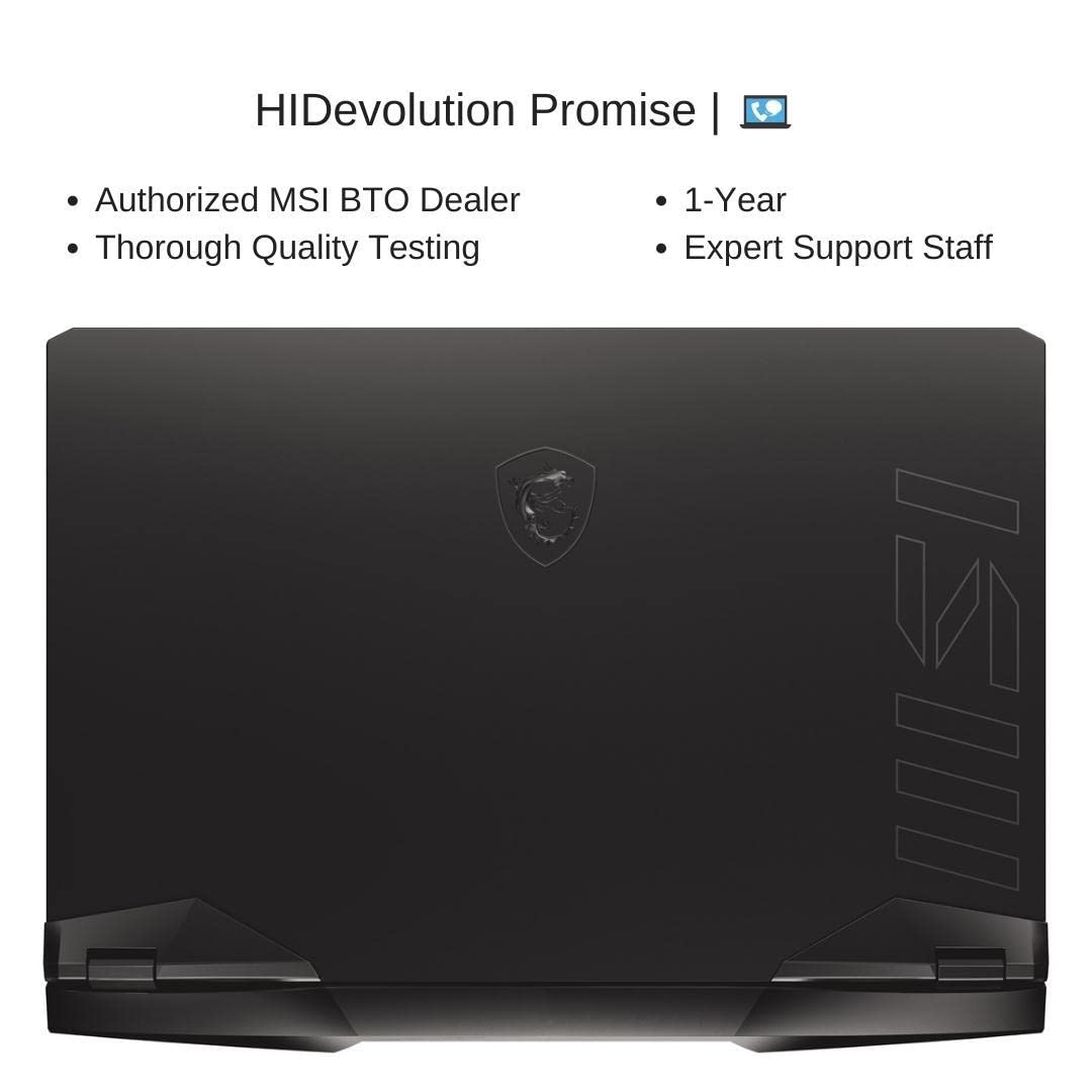 HIDevolution MSI Raider GE77HX 12UGS 17.3" QHD 240Hz, 1.5 GHz i7-12800HX, RTX 3070 Ti, 32 GB 4800MHz RAM, 2 TB PCIe SSD