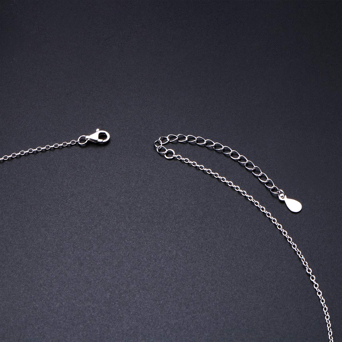 DAOCHONG S925 Sterling Silver Double Chain Bead Star Layered Necklace for Women Christmas Graduation Gift Y2K Jewelry (Layered Star)