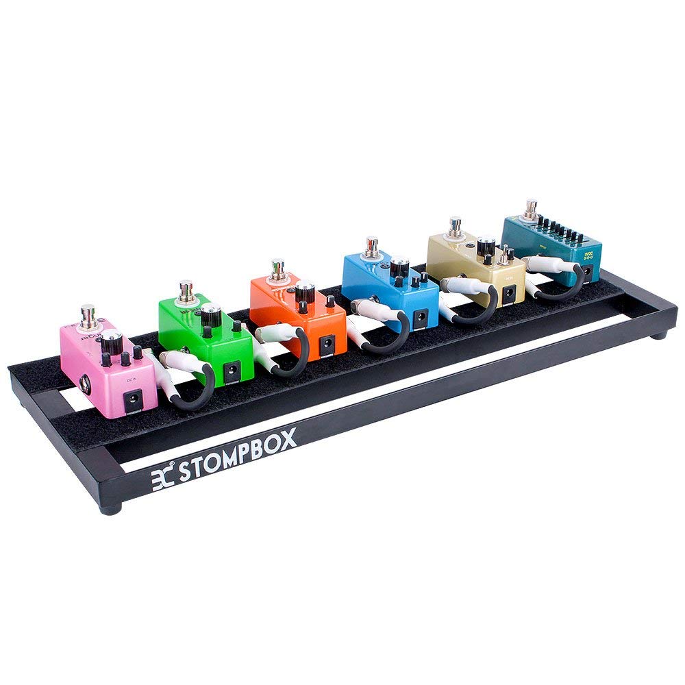 ENO MUSIC Ex Stompbox Guitar Effects Pedal board Mini with Pedals Mountain Tape & Cable Tie (14")
