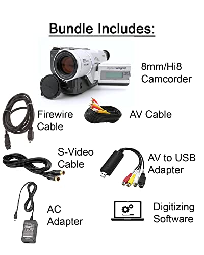 Tech Collector 8mm Camcorder and 8mm Tape Player, Playback and Transfer Old 8mm Tapes