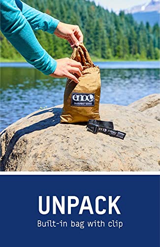 ENO, Eagles Nest Outfitters DoubleNest Lightweight Camping Hammock, 1 to 2 Person, Navy/Olive