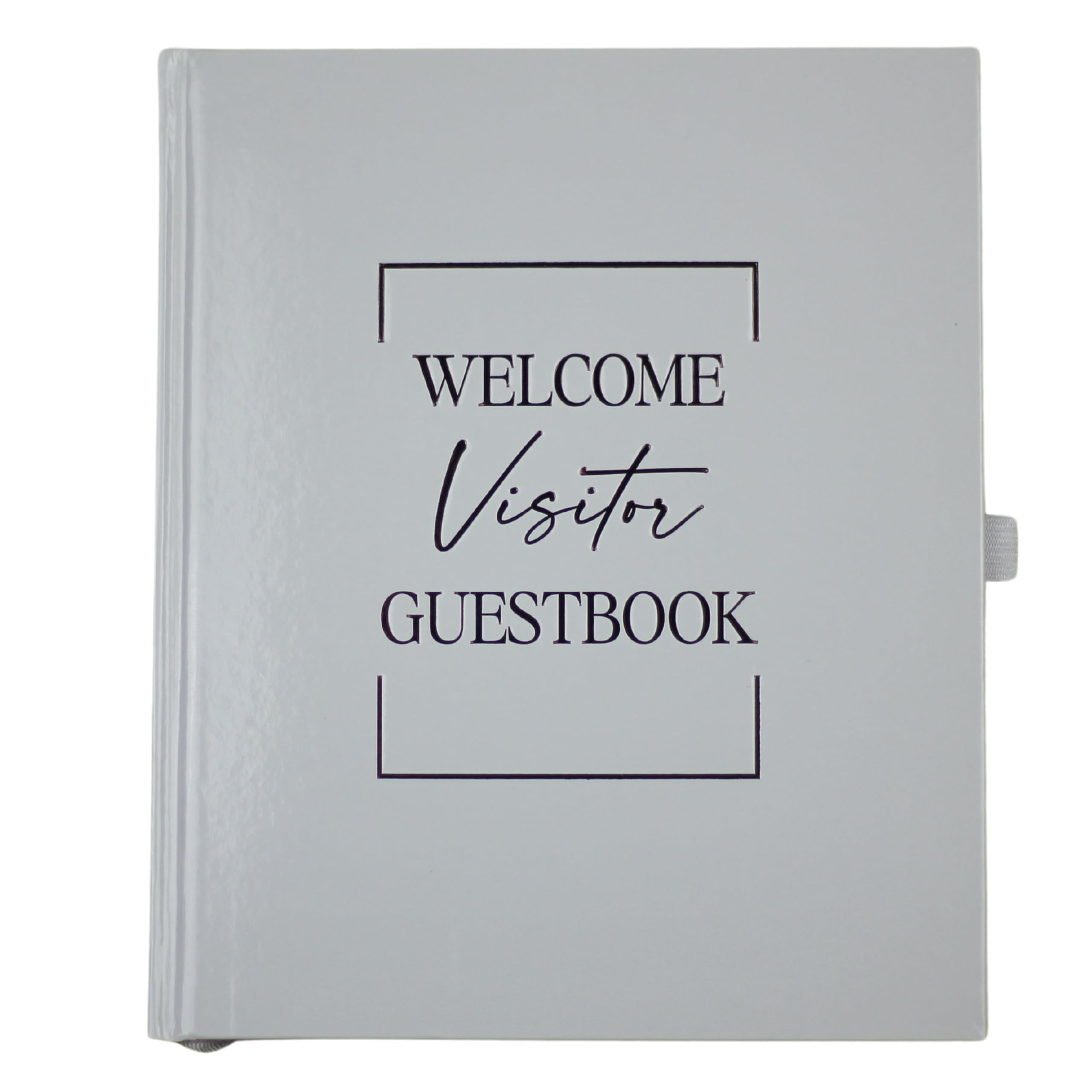 Paper 'n Such Guest Book for Vacation Home - Visitor Guest Book for Short Term Rentals, Vacation Rental, Beach House, Host Essentials, Hardcover Welcome Log - 7.5x9 Off White Neutral Color