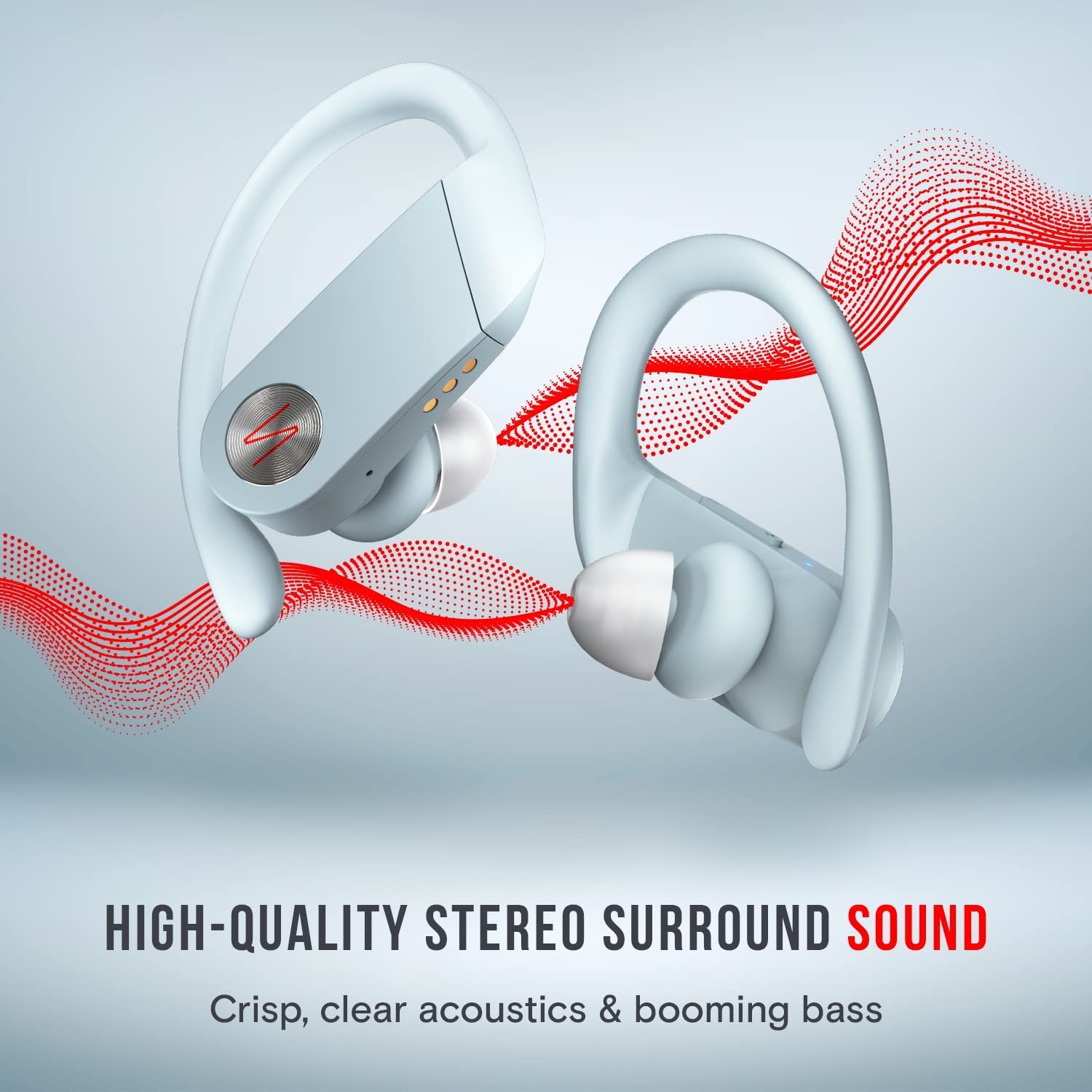 Symphonized Bluetooth Earbuds with Ear Hook β Bluetooth Earphones, Running Headphones for Gym, Headphones for Running, Travel Wireless Earbuds, Graduation Gift, Earbuds Earhooks for Android & iPhone