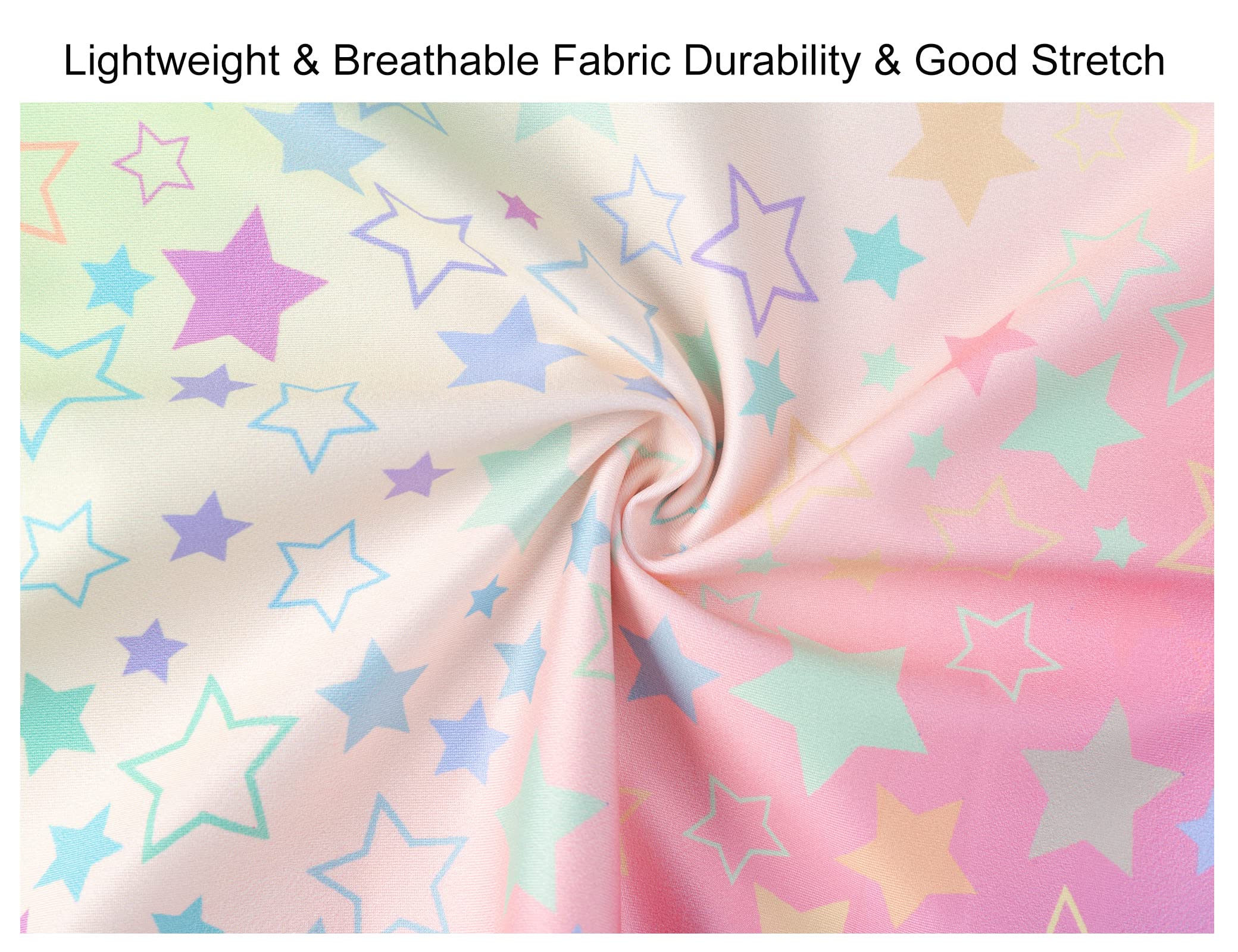 Toddler Gymnastics Leotards for Girls Size 18 Months 1t 2t Sleeveless Tank Rainbow Star Gym Practice Outfits Tumbling Biketard