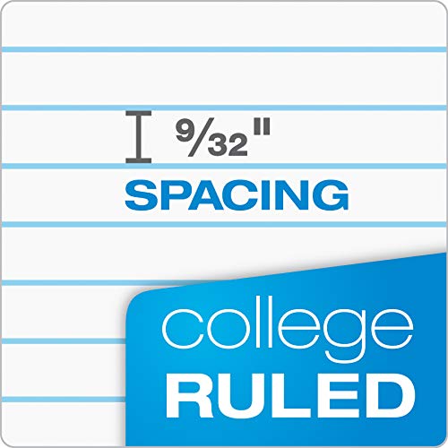 TOPS 64680 Docket Ruled Perforated Pads, Legal/Wide, 3 x 5, White, 50 Sheets (Pack of 12)