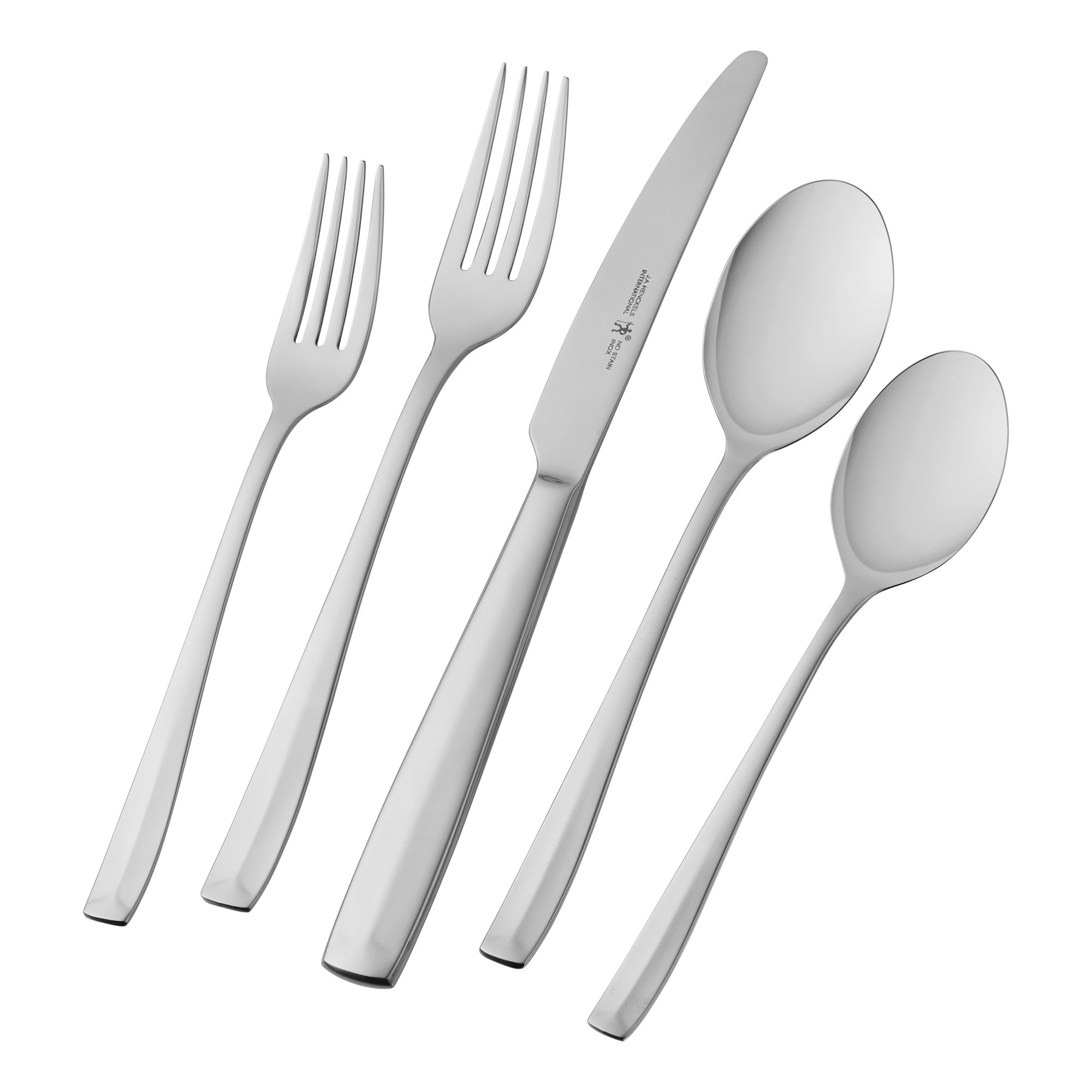 HENCKELS Lani 65-Piece Flatware Set + HENCKELS 15-Piece Knife Set with Block