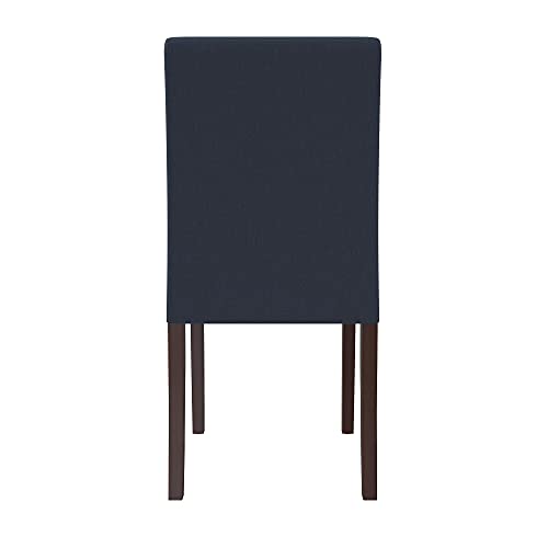 DHP Parsons Upholstered Dining Chair, Set of 2, Navy Linen
