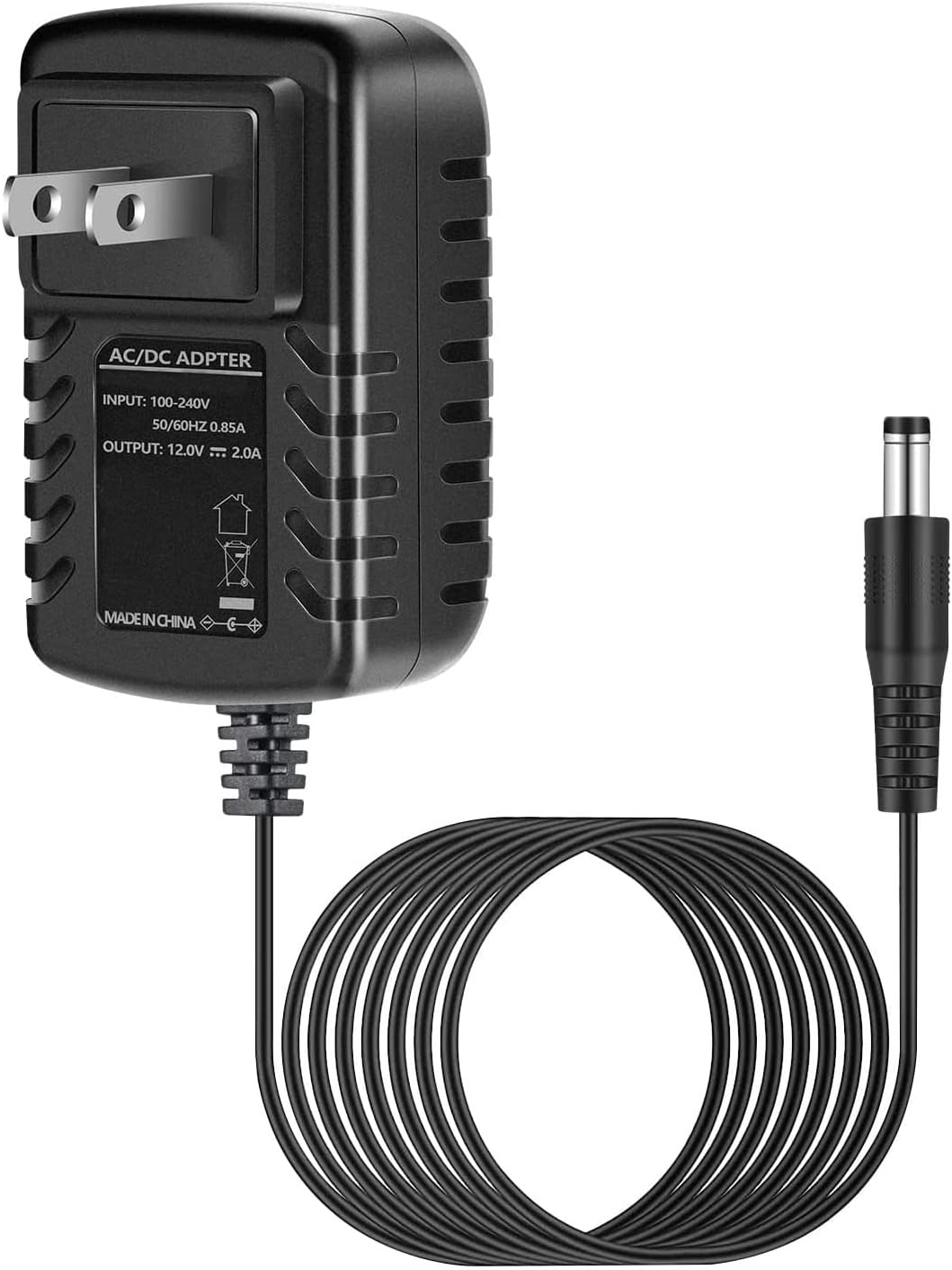 Wall AC Adapter Power Cord Compatible for RESTECK,Vellax,Medcursor,Mirakel,InvoSpa Shiatsu Back Shoulder and Neck Massager Charger Power Supply 12V(Only Fit for 12V Massager )