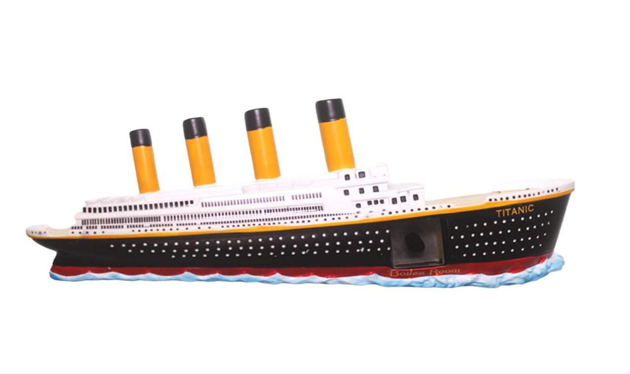 Titanic 3D Ship Model with Authentic Coal from RMS Titanic