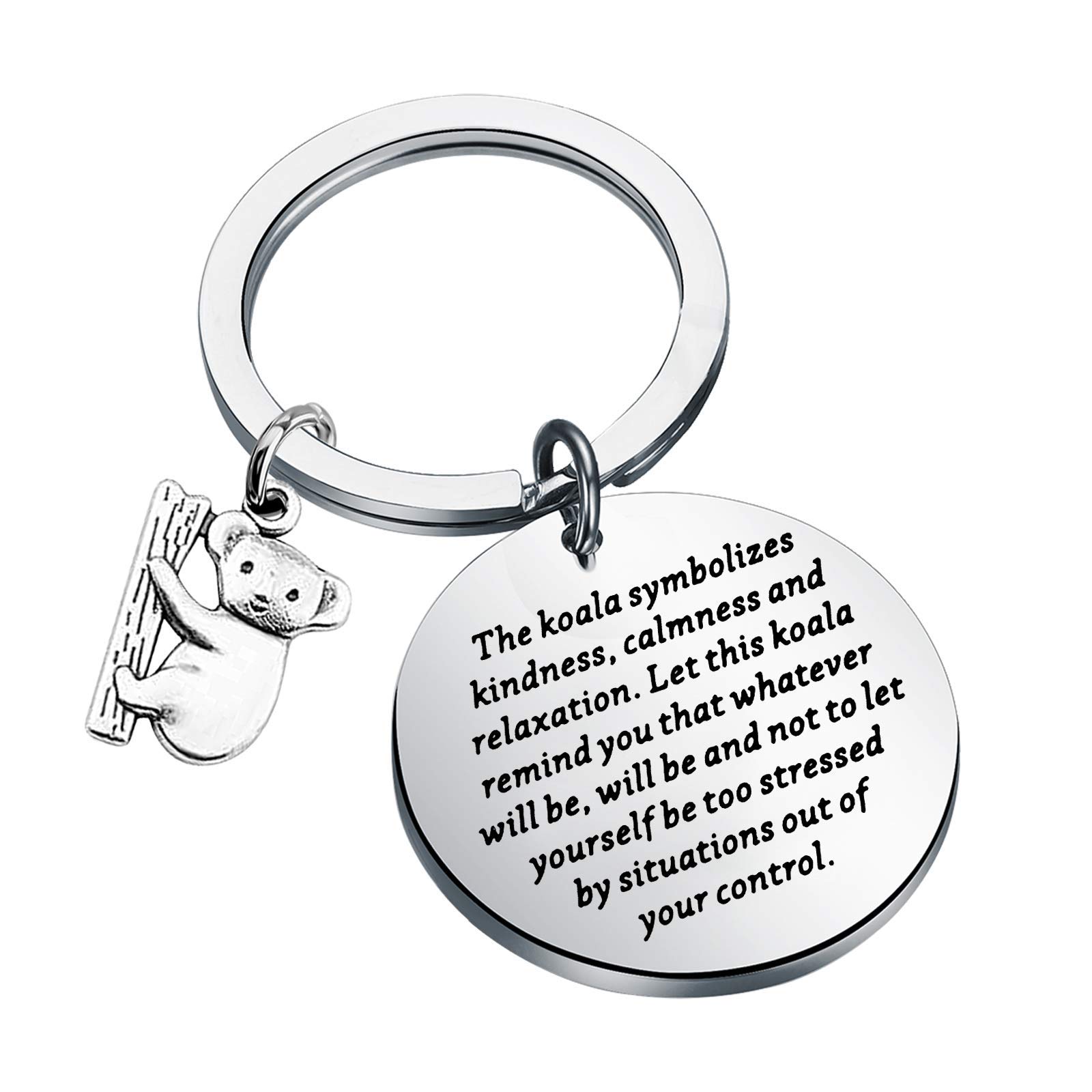 ENSIANTH Koala Keychain Koala Bear Gift Koala Lover Gift Inspiration Gift for Friend Koala Bear Charm Jewelry(Koala Keychain)