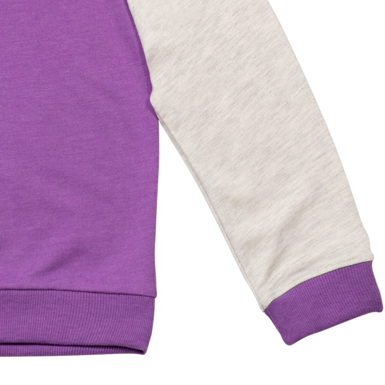 Disney Zombies Addison Little Girls French Terry Sequin Pullover Hoodie Purple 7-8