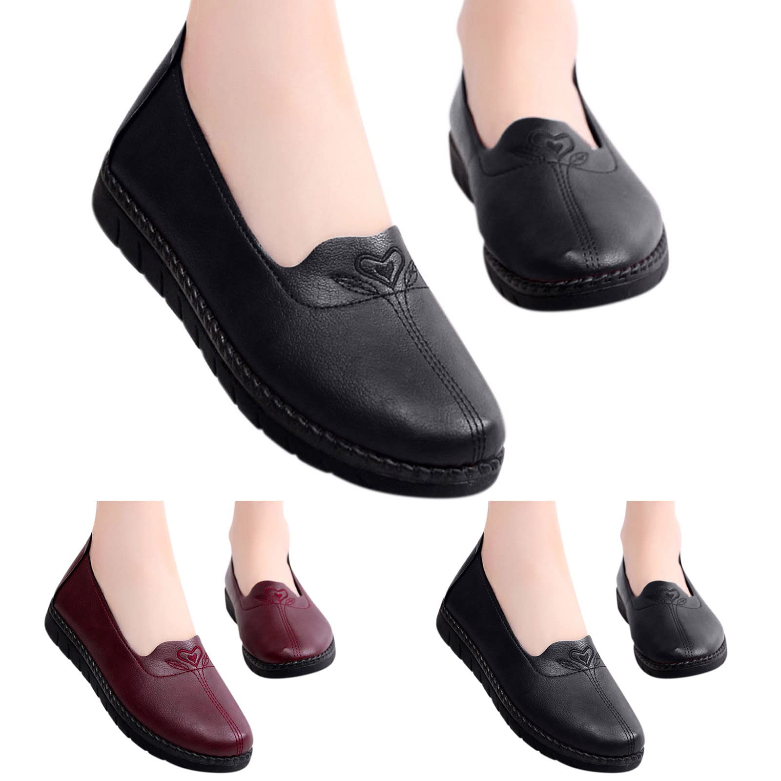 Fashion Four Seasons Women Casual Shoes Flat Bottom Thick Soles Soft and Comfortable Solid Color Simple High Top Sneaker Black