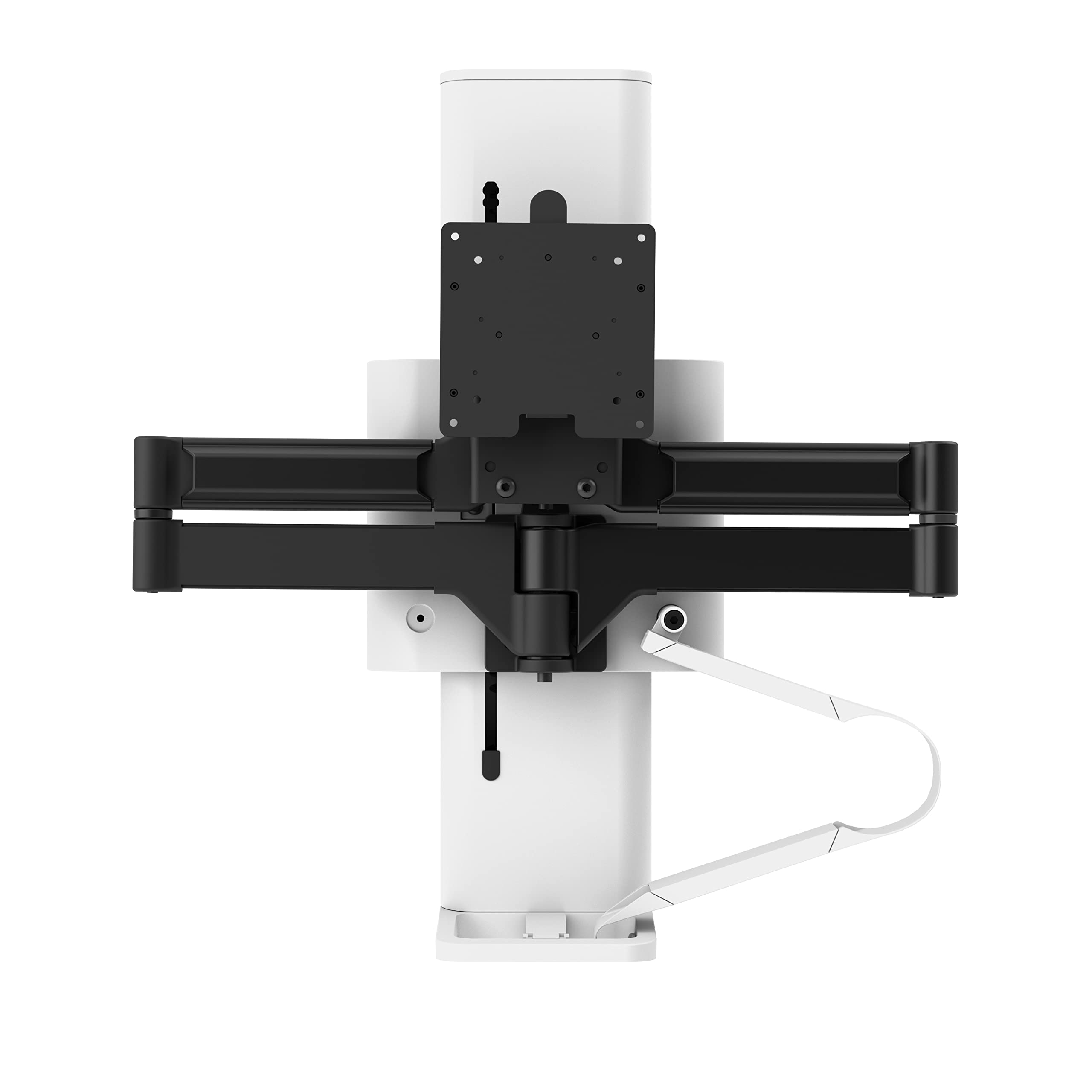 Ergotron – Trace™ Single Monitor Arm, VESA Desk Mount – for Monitors Up to 38 Inches, 6.5 to 21.5 lbs – White