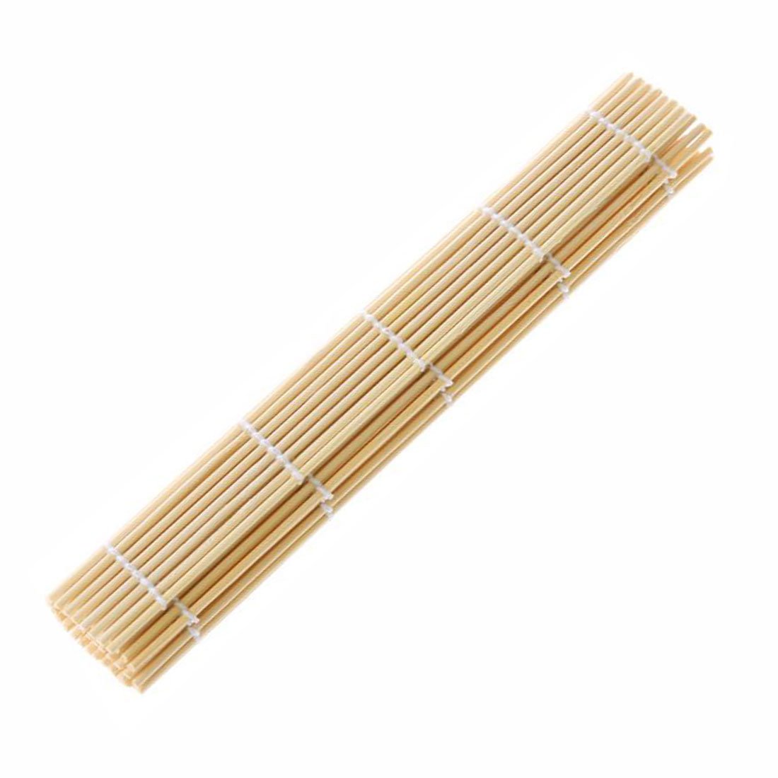 GARASANI 2 Pack Bamboo Gimbap Sushi Making Kit, 2 x Natural Bamboo Mat, 1 x Cooking Brush, 9.4" x 9.4" (Beige)
