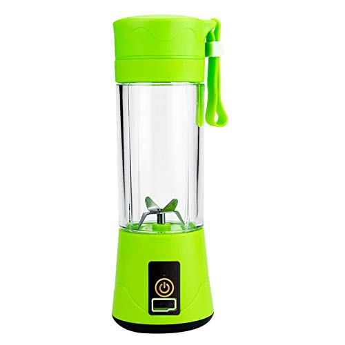 Generic 380ml Portable Mini Blender, Blue, 13 OZ for Travel Blender On the Go/ 2000mAh, USB Rechargeable Home/Office/Outdoor with Six Blades in 3D