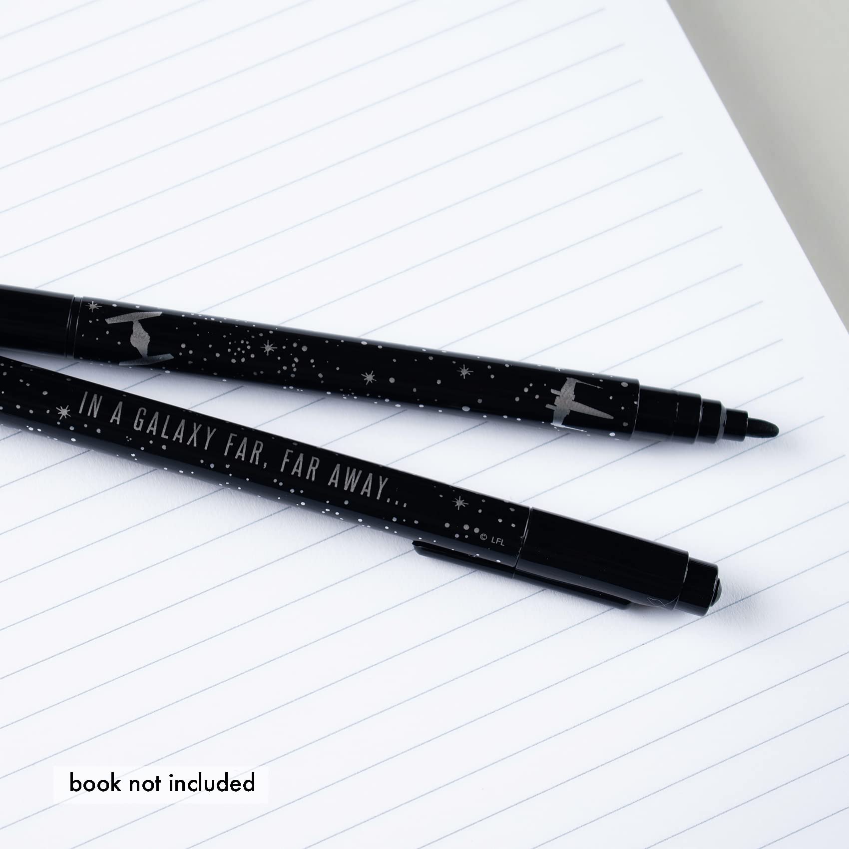 Erin Condren 3-Pack Dual-Tip Marker Set - All Black Ink. Star Wars Collection. Fine Tip and Medium Tip. Writing and Drawing Markers For Every Day Use