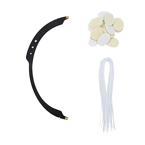 Pre Inked Mapping Thread, Microblading Arrow Microblading Line Marker Ruler Eyebrow Tattoo Measuring Tool With 10Pcs Thread Mapper Strings(Black)