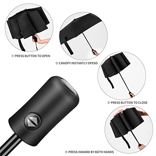 ZUOYOUZ Portable Travel Umbrellas for Rain Windproof,Portable, Automatic, Strong, Durable, Premium Grip, Vibrant Designs, Folding Perfect Car Umbrella, Golf Umbrella,and On-the-Go