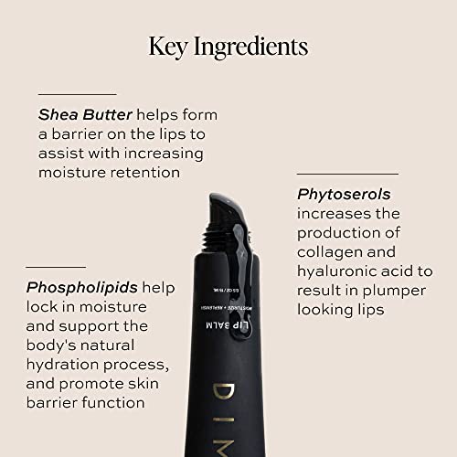 DIME Beauty Lip Balm, Hydrating Lip Balm and Gloss, Vegan & Cruelty-Free, Anti-Aging Lip Care, .5 oz / 15 ml