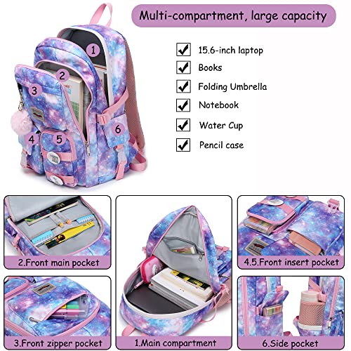 Makukke School Backpack Bundle | 15.6 Inch Laptop School Bag