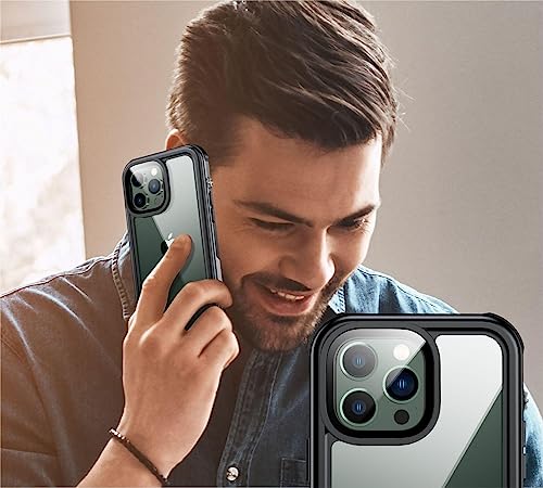 Menyadoo Designed for iPhone 14 Pro Waterproof Case - Full Body Protective Case Shockproof Dustproof Protection Phone Case with Built in Screen Protector for iPhone 14 Pro 6.1 inch Black