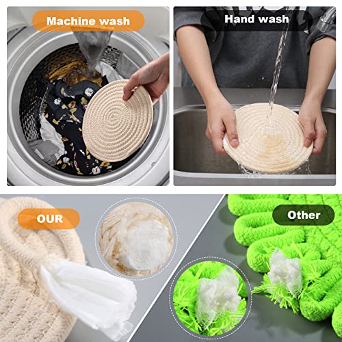 Trivets for Hot Dishes,Potholders for Kitchen,Hot Pads Hot Mats or Trivets for Hot Pots and Pans,Table Decorations,Set of 3, 100% Cotton,7.5"(Lace)