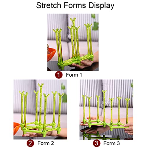 Sunwel Fashion Space Saving Expandable Drying Rack Portable Bottle Dryer Holder for Reusable Baggies, Dishes, Cups, Glass and Bottles Great for Home & Travel